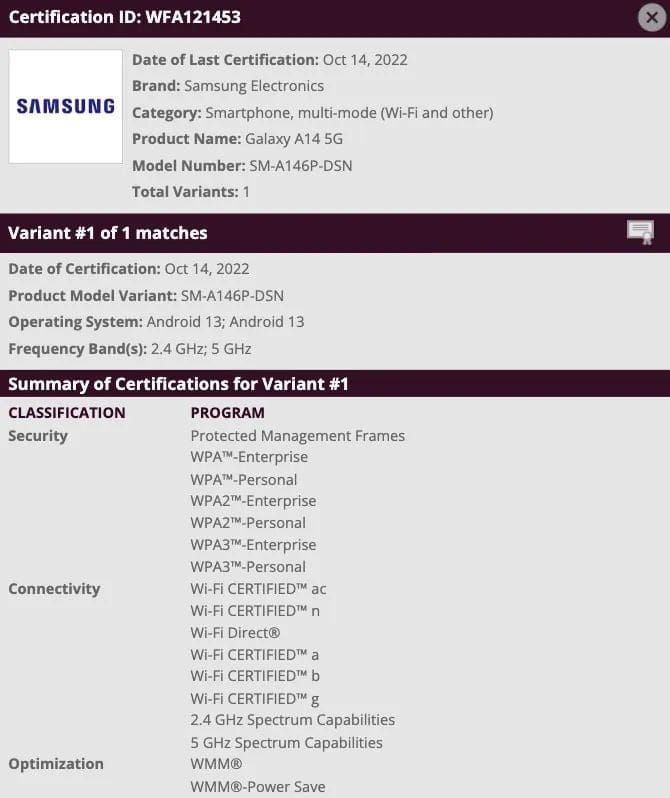 Samsung Galaxy A14 5G выйдет с Android 13 на борту в ближайшее время ...